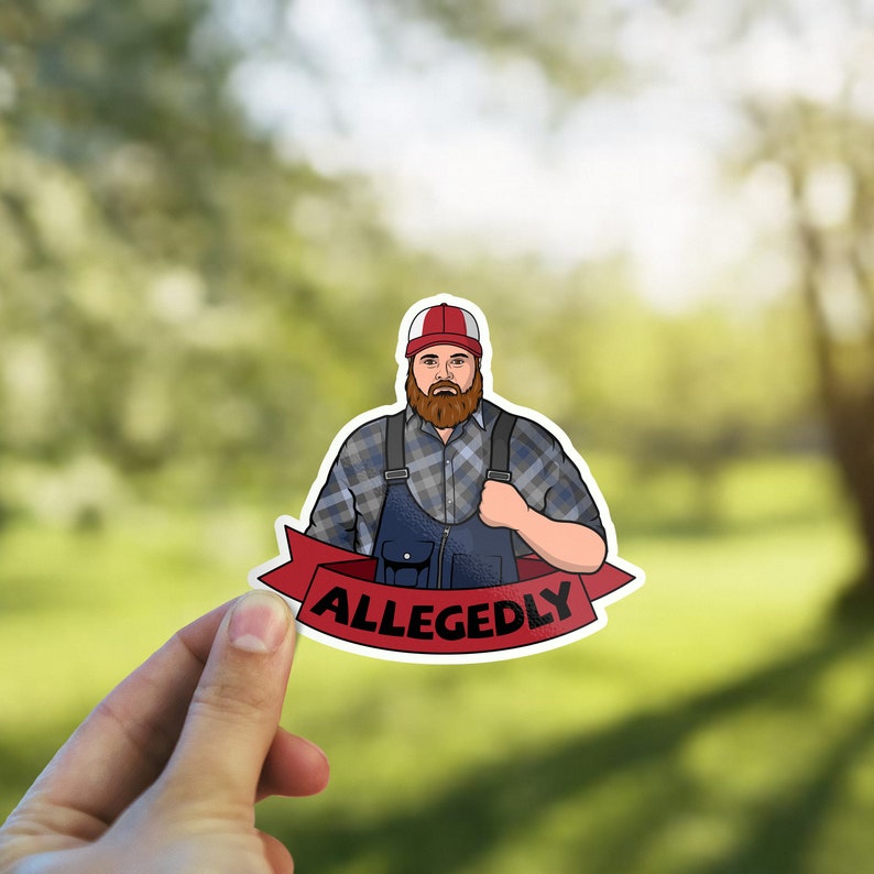 Squirrely Dan Allegedly Letterkenny Waterproof Vinyl Sticker - Etsy