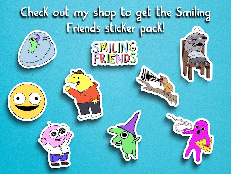 Depressed Pim Vinyl Sticker | Smiling Friends - Etsy