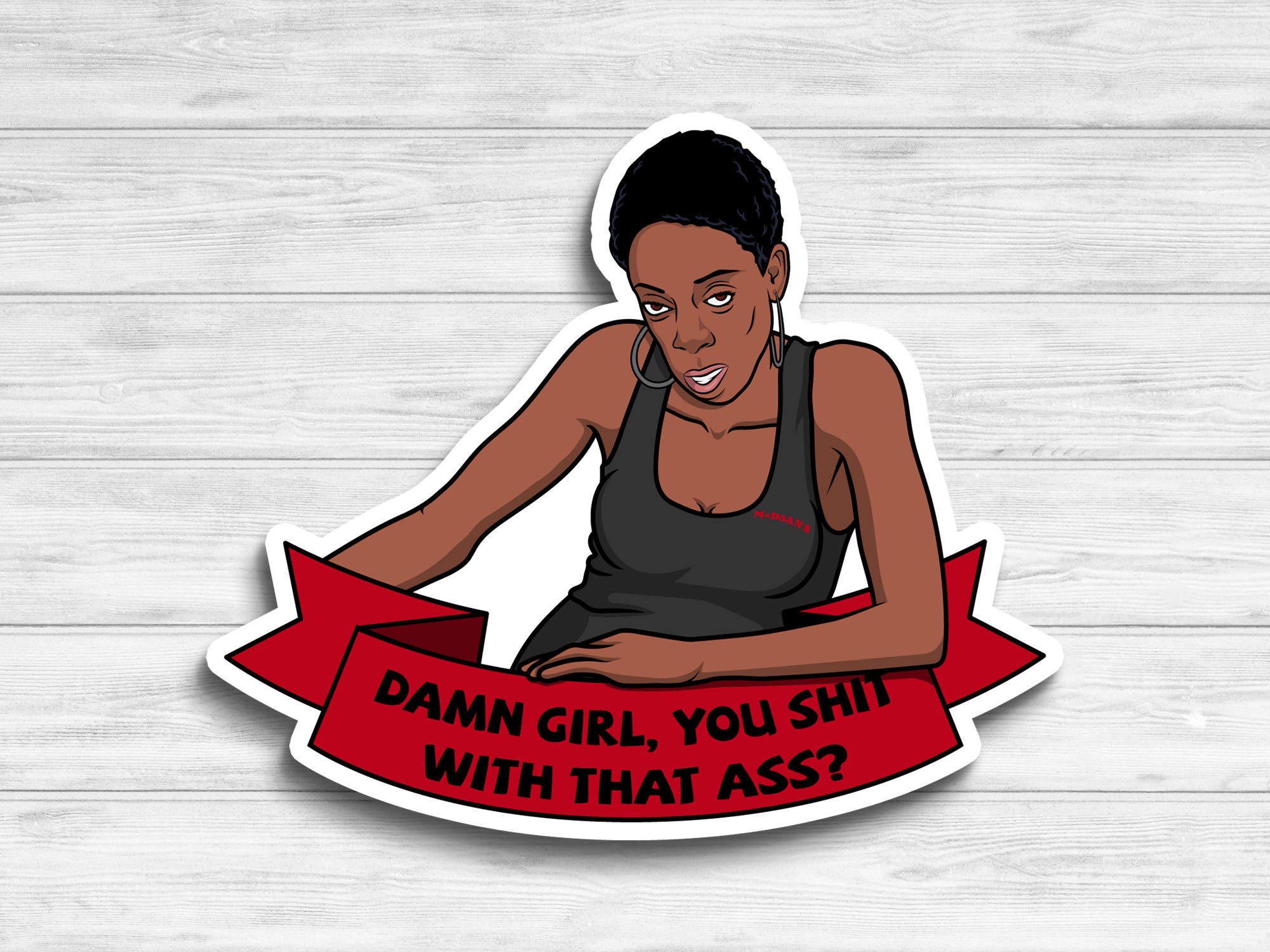 Gail Letterkenny Damn Girl Waterproof Vinyl Sticker - Etsy