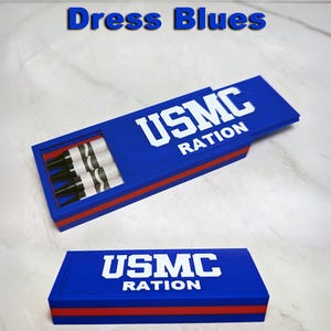USMC Ration 3D Printed Box With Surprise Crayons - Fun Gag Gift for ...