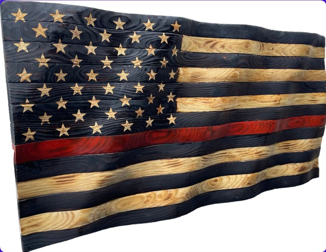 Red Stripe American Flag - Etsy