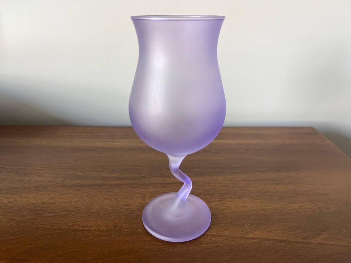 Funky Vintage Glassware 90s Unique Bar Accessories Colorful Retro ...