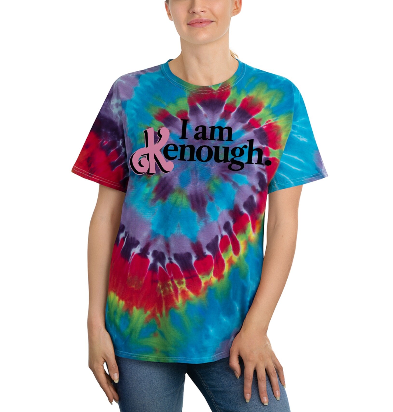 Barbie I Am Kenough Shirt, Barbie Shirt, Tie Dye Ken Shirt, Barbie ...