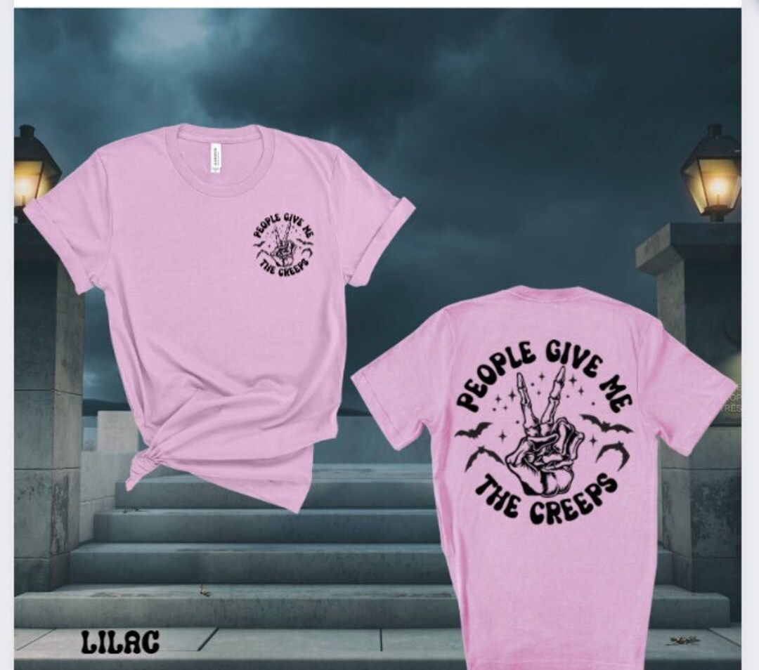 People Give Me the Creeps T Shirt, Halloween Shirt, Skeleton Hand Tee ...