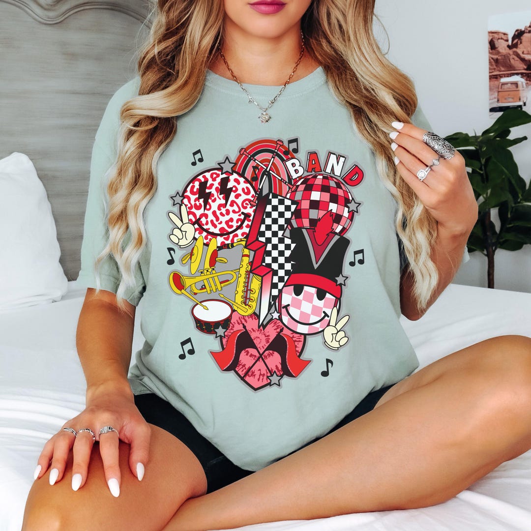 Comfort Colors Band Collage Shirt, Band Shirts, Marching Band Shirt ...