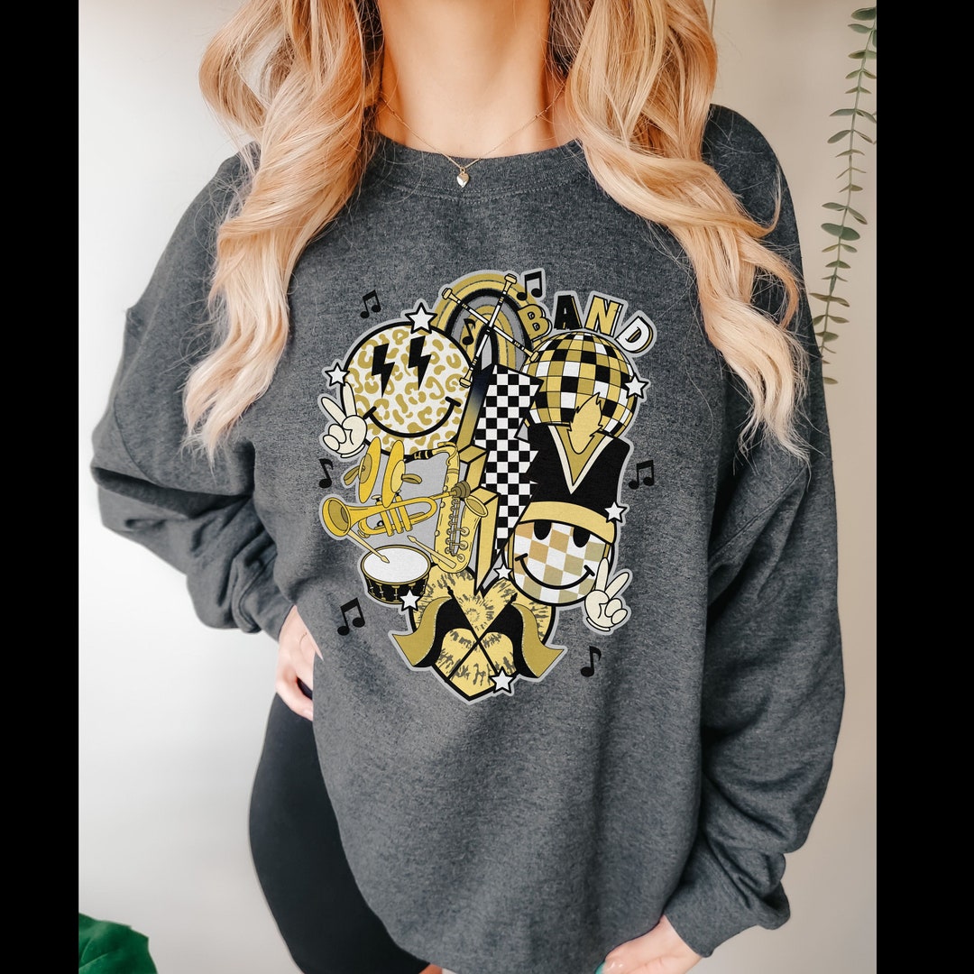 Band Sweatshirt, Marching Band Sweatshirt, Marching Band Gifts, Black ...