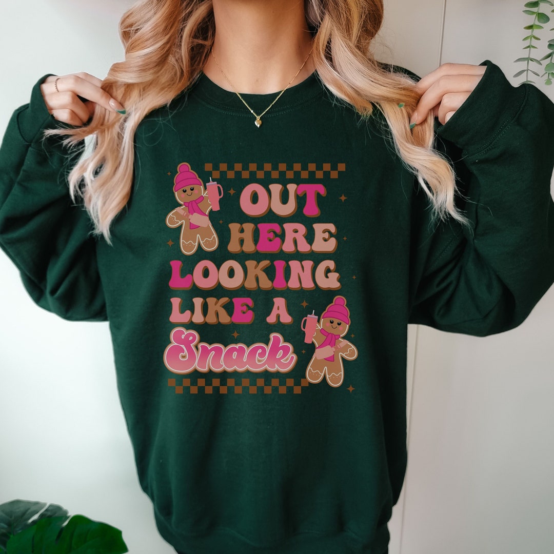 Gingerbread Man Sweatshirt, Christmas Sweatshirts for Women, Xmas ...