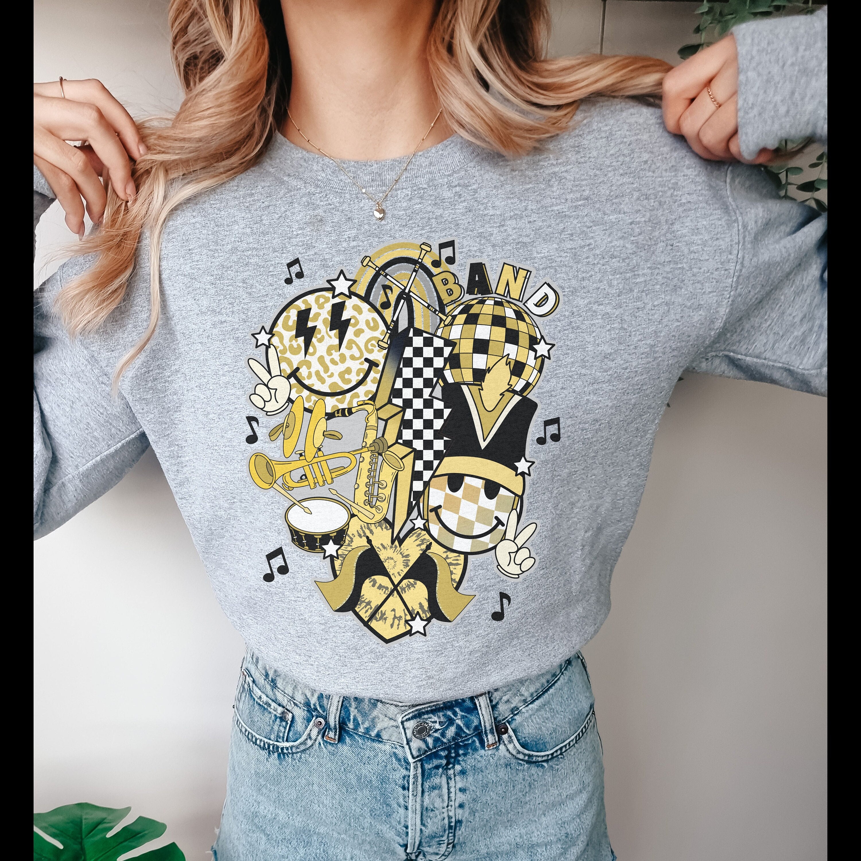 Band Sweatshirt, Marching Band Sweatshirt, Marching Band Gifts, Black ...