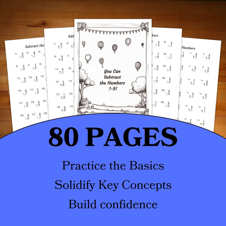 Addition & Subtraction Workbook: Math Foundations 1-9 (digital Download ...