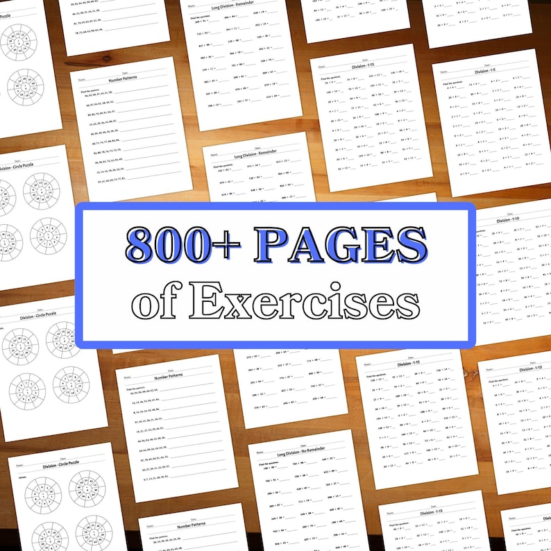 Fractions Worksheets Mega Bundle: Math Practice (digital Download) - Etsy