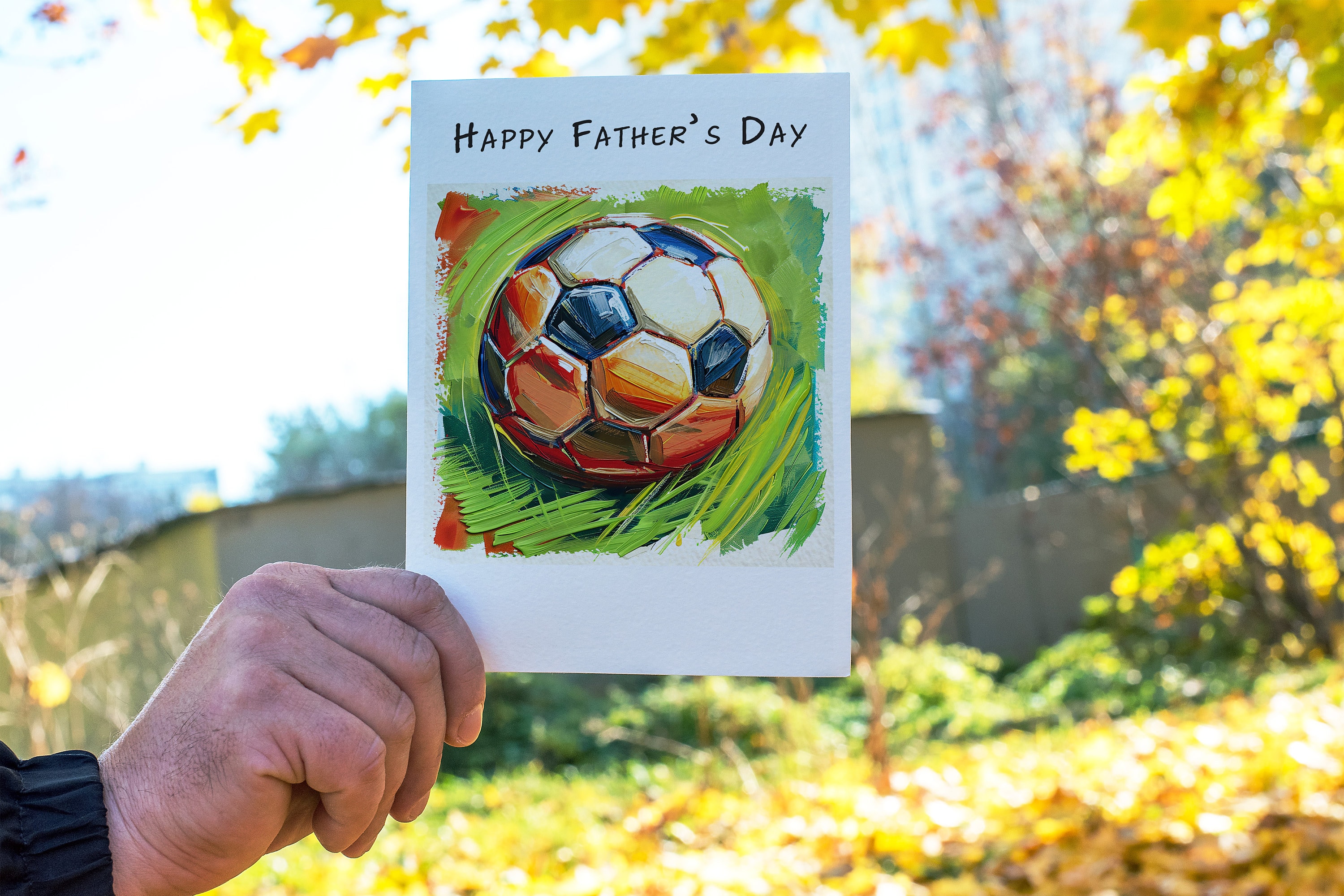 Soccer Father's Day Card 3 Different Message Options, Blank, or Custom ...