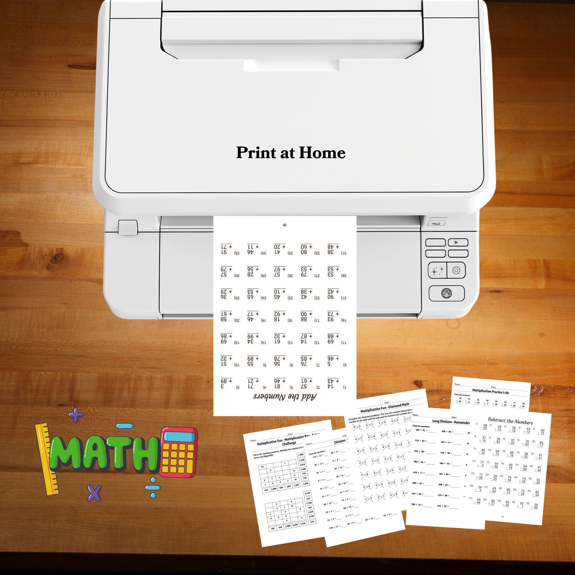 Fractions Worksheets Mega Bundle: Math Practice (digital Download) - Etsy