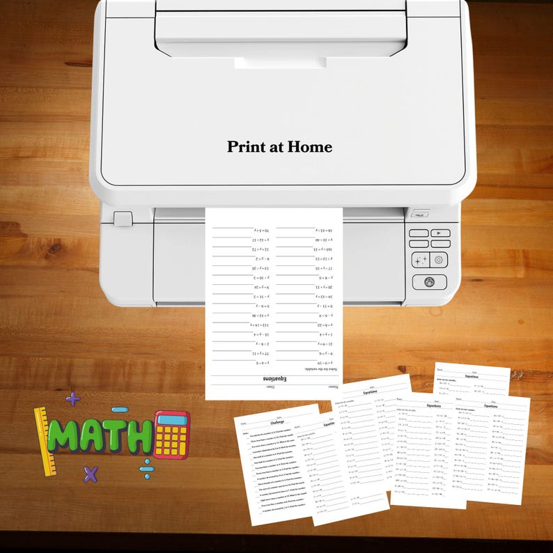 Algebra Practice Worksheets: 120 Pages, With Answer Key (digital ...