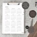 Printable 2024 Calendar, Portrait Planner Calendar, Monthly Calendar ...
