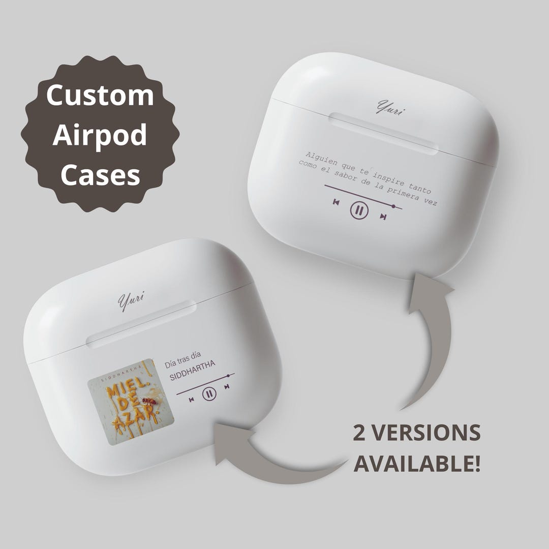 Custom AirPod Cases Personalized Protective Silicone Cover, Unique ...