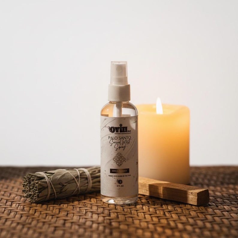 Palo Santo Sacred Mist 4oz – Energy Cleansing Room Spray |smokeless ...