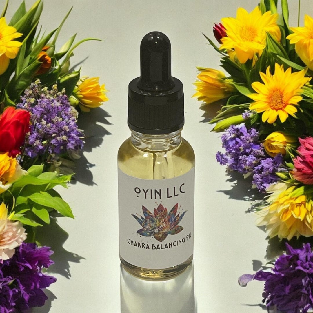 Chakra Balancing Oil, Spiritual Energy Oil, Essential Oil Blend for ...