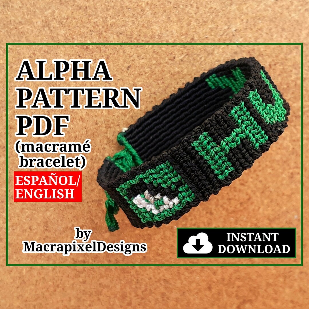 The Incredible HULK MCU Alpha Pattern 2 for Macramé Bracelets - Etsy