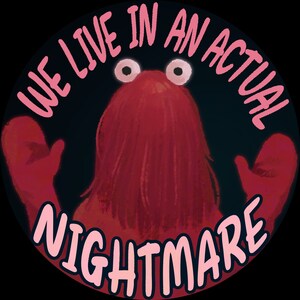 Don't Hug Me I'm Scared Button Pins - Etsy