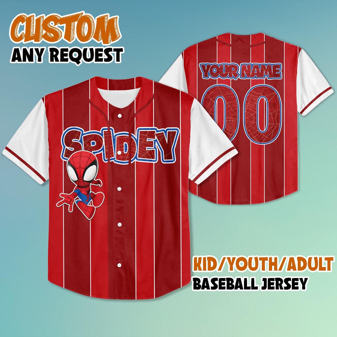 Personalized Disney Spidey Baseball Jersey, Custom Spidey and His ...