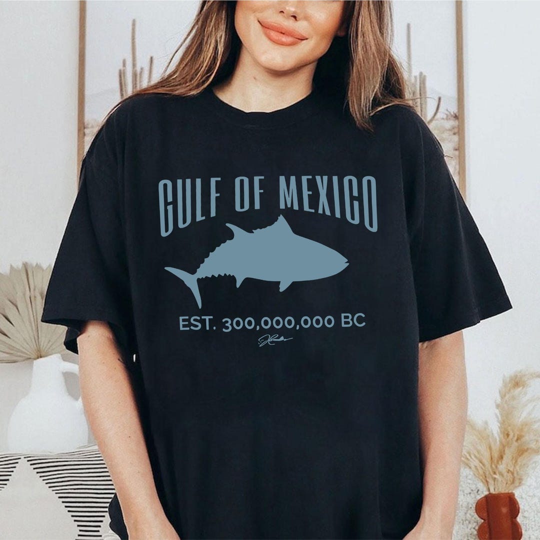 Gulf of Mexico T-shirt, Subtle Anti Trump Tee, Fisherman Aesthetic ...