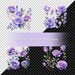 Watercolor Lavender Roses Clipart/ Stunning Floral Designs for Crafts ...