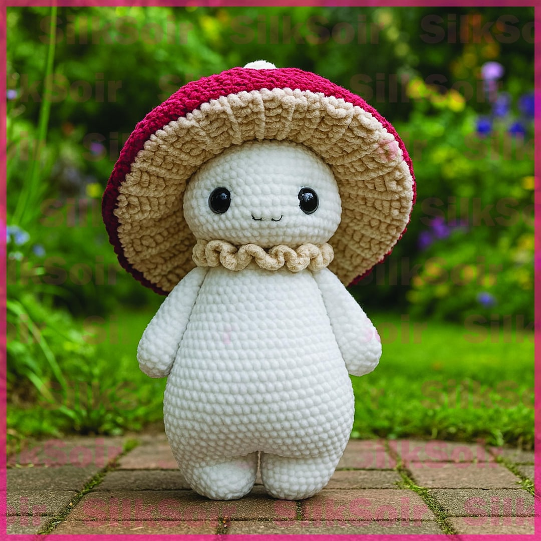 Patrón de crochet de Mushroom Guy (PDF) / Juguete amigurumi fácil de ...