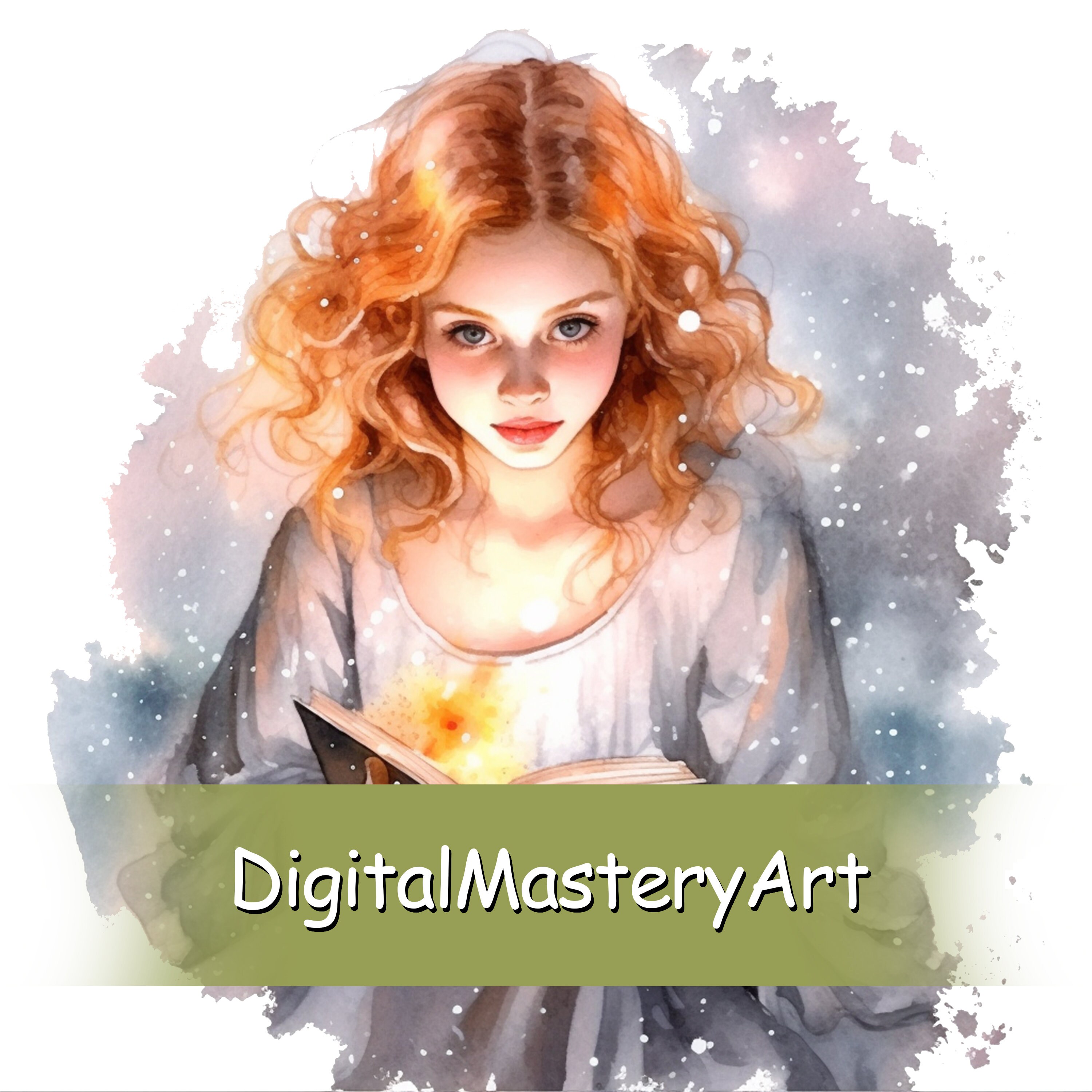 10 Watercolor Women Reading Book Clipart Inspiring - Etsy