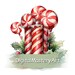 High-quality Candy Cane Clipart Collection: Festive Watercolor ...