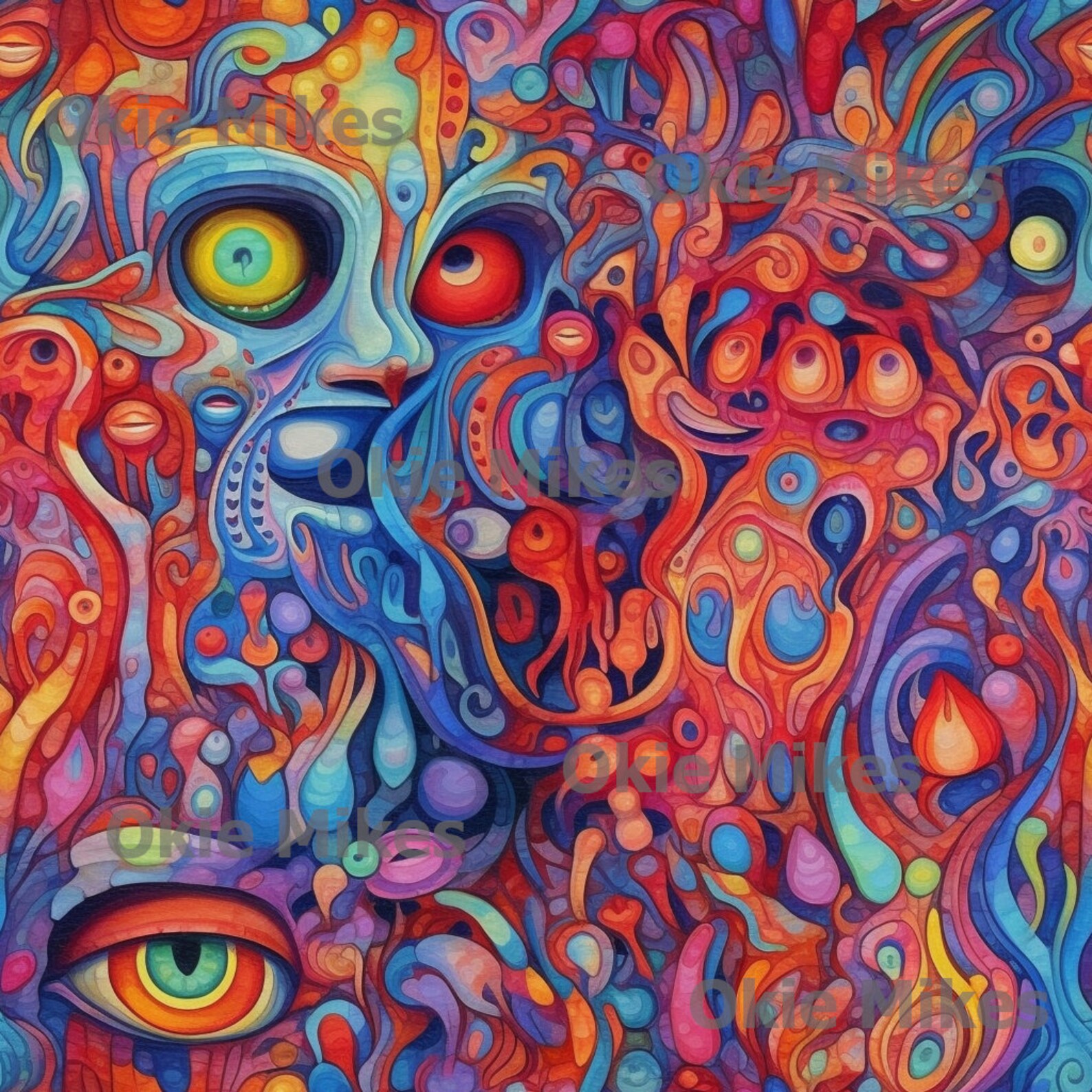 Psychedelic Seamless Art Pack 2 - Etsy