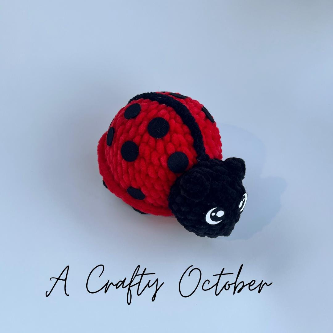 Crochet Ladybug Plushie Small Ladybug Plushie Ladybug Stuffed Animal ...