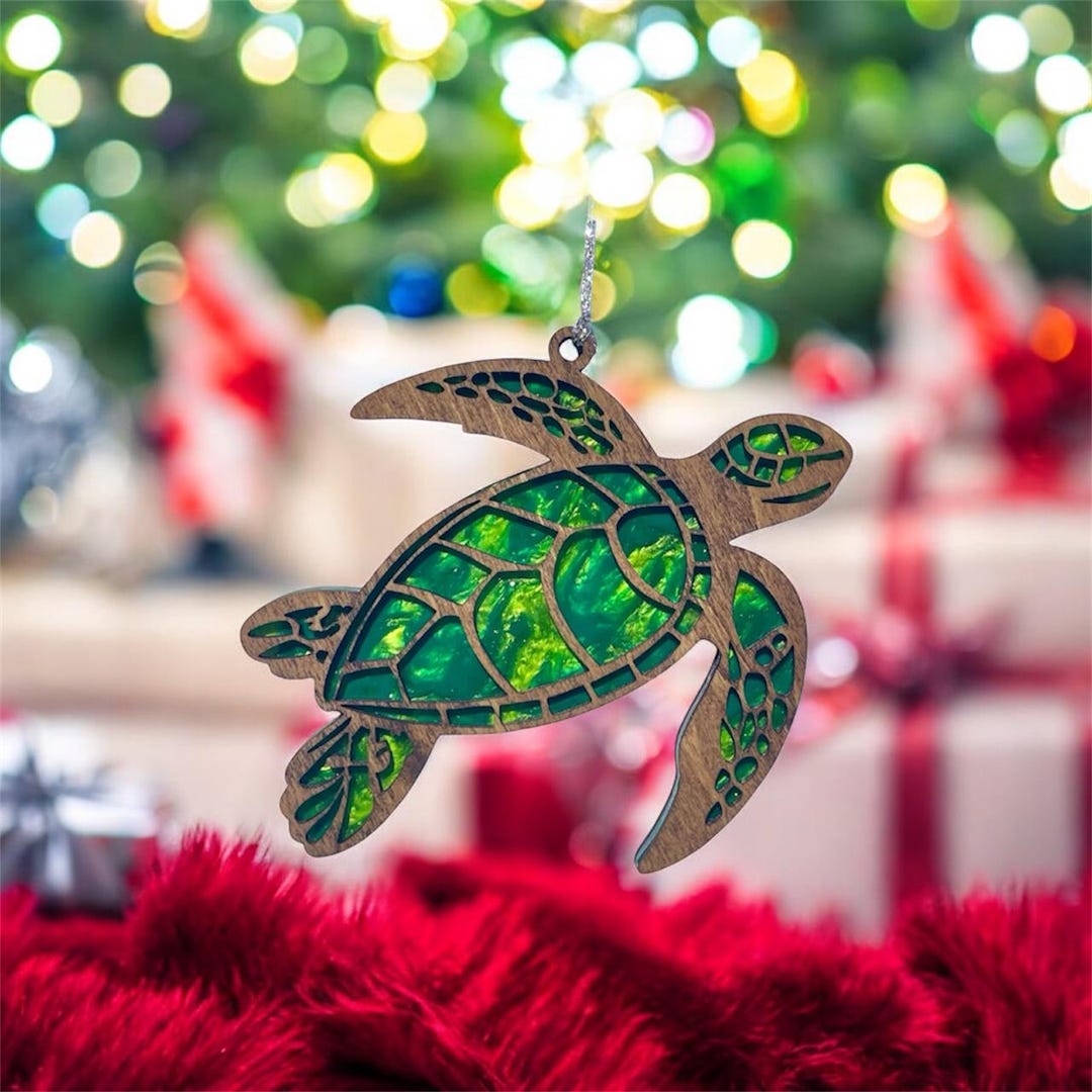 Sea Turtle Christmas Ornament - Etsy
