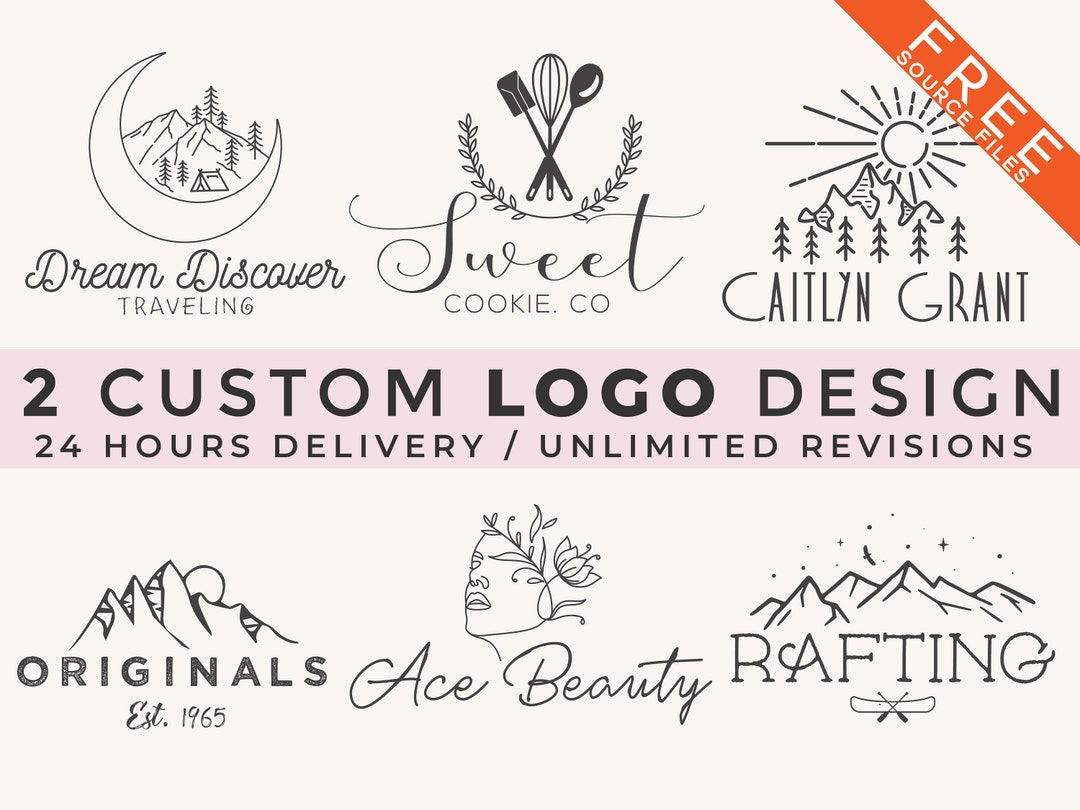 I Will Design Custom Hand Drawn Logo, Custom Logo Design, Logo Design ...