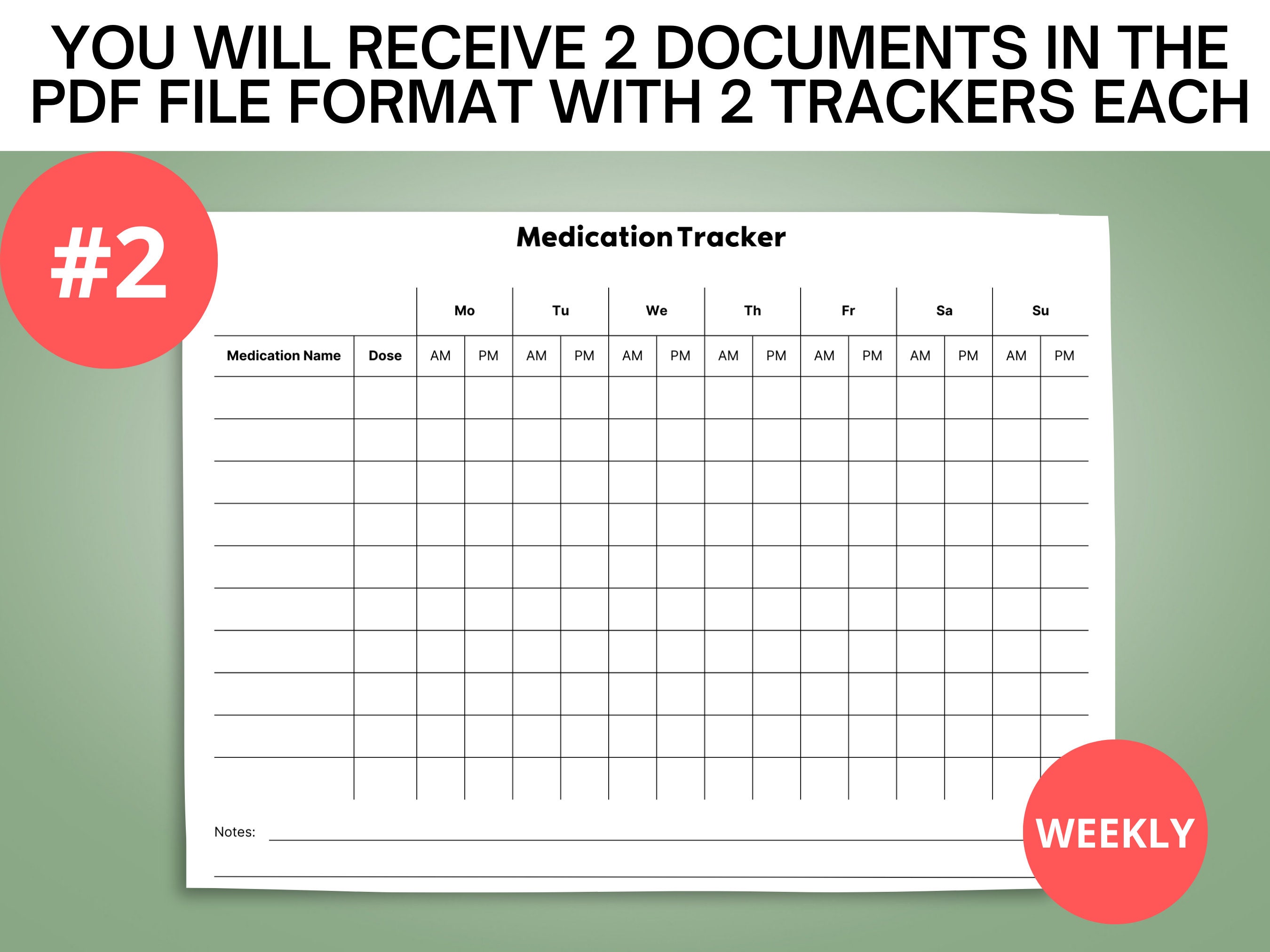 Medication Tracker, Medication Planner, Pill Tracker, Medication ...