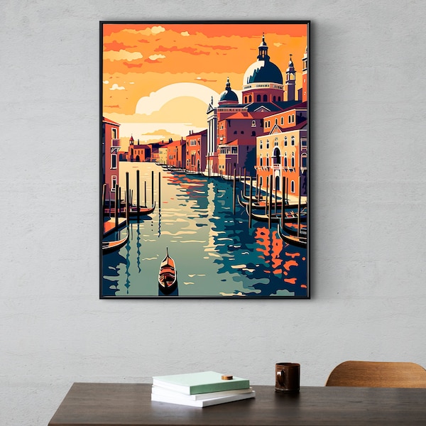 Venezia Gondola Art - Etsy