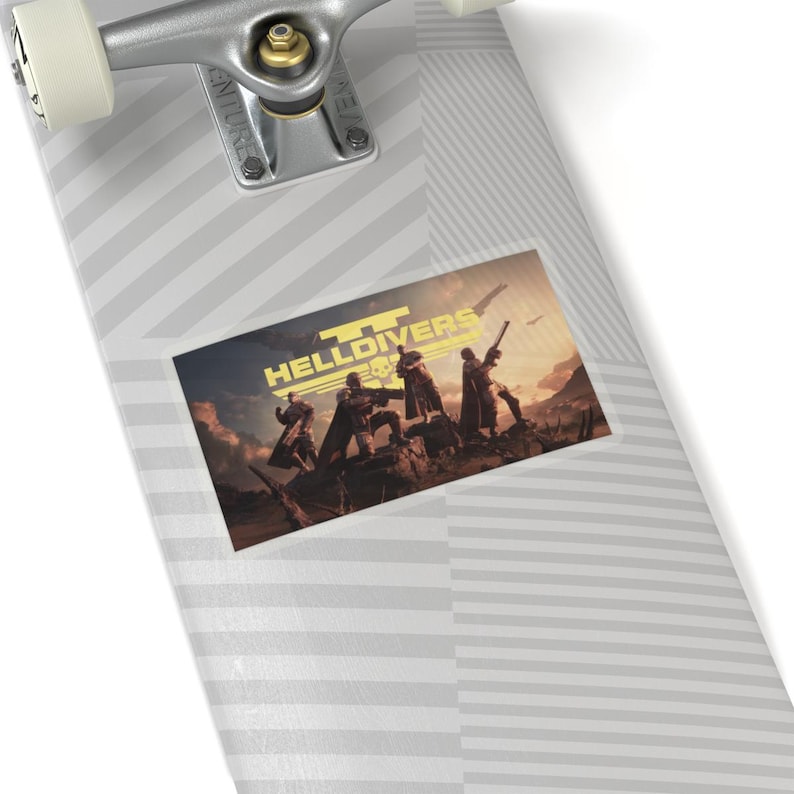 Helldivers 2 Sticker, Transparent and White, Different Sizes, Gaming ...