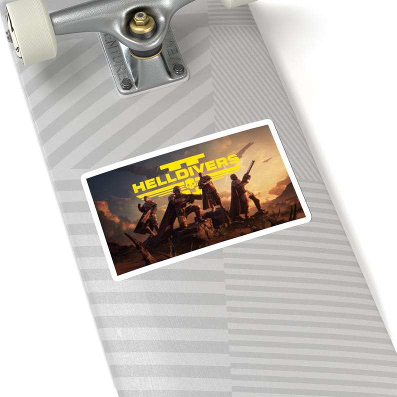 Helldivers 2 Sticker, Transparent and White, Different Sizes, Gaming ...