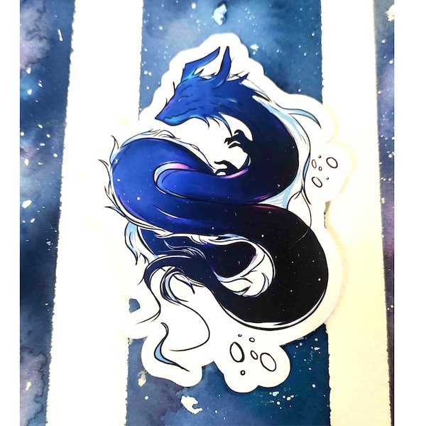 Galaxy Dragon Stickers - Etsy