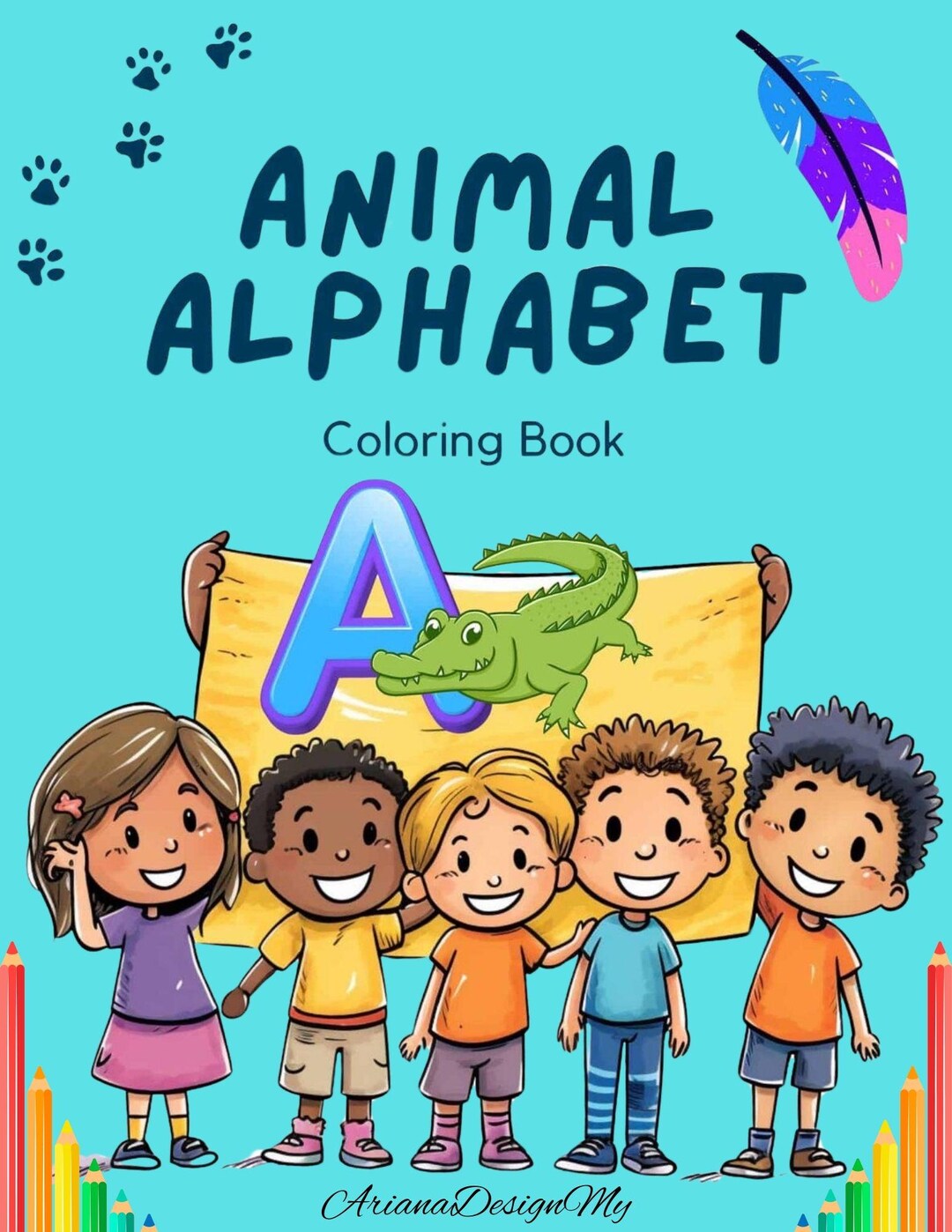 Alphabet Animal Coloring Book Preschool Coloring Books Preschool ...