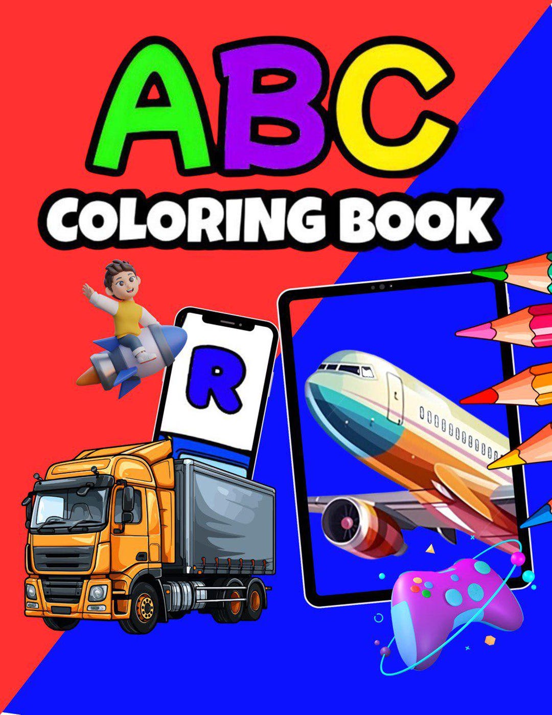 Alphabet ABC Coloring Book Preschool Coloring Books Preschool Activity ...