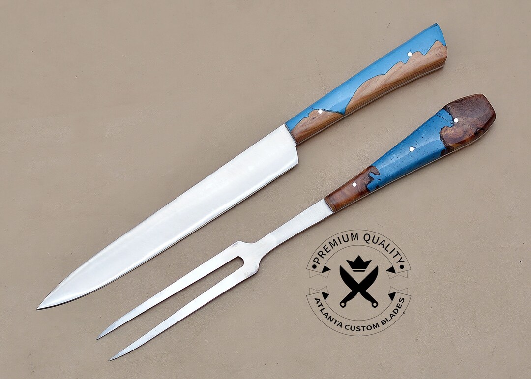 Chef Pro Carving Set of 2-folk & Knife Tools for Barbecue - Etsy