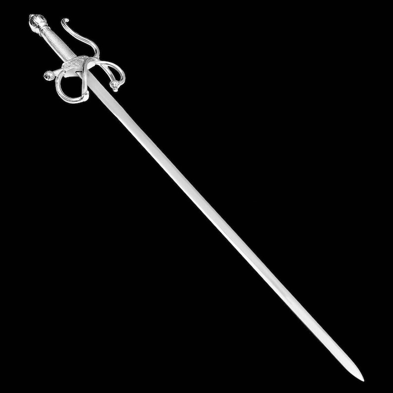 Handmade Steel Medieval / Rapier Stage Sword With Scabbard Legend of ...