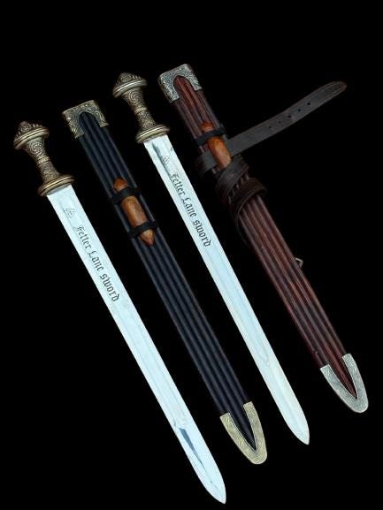Antique Style Handmade Damascus Steel Sword-replica Medieval Sword With ...