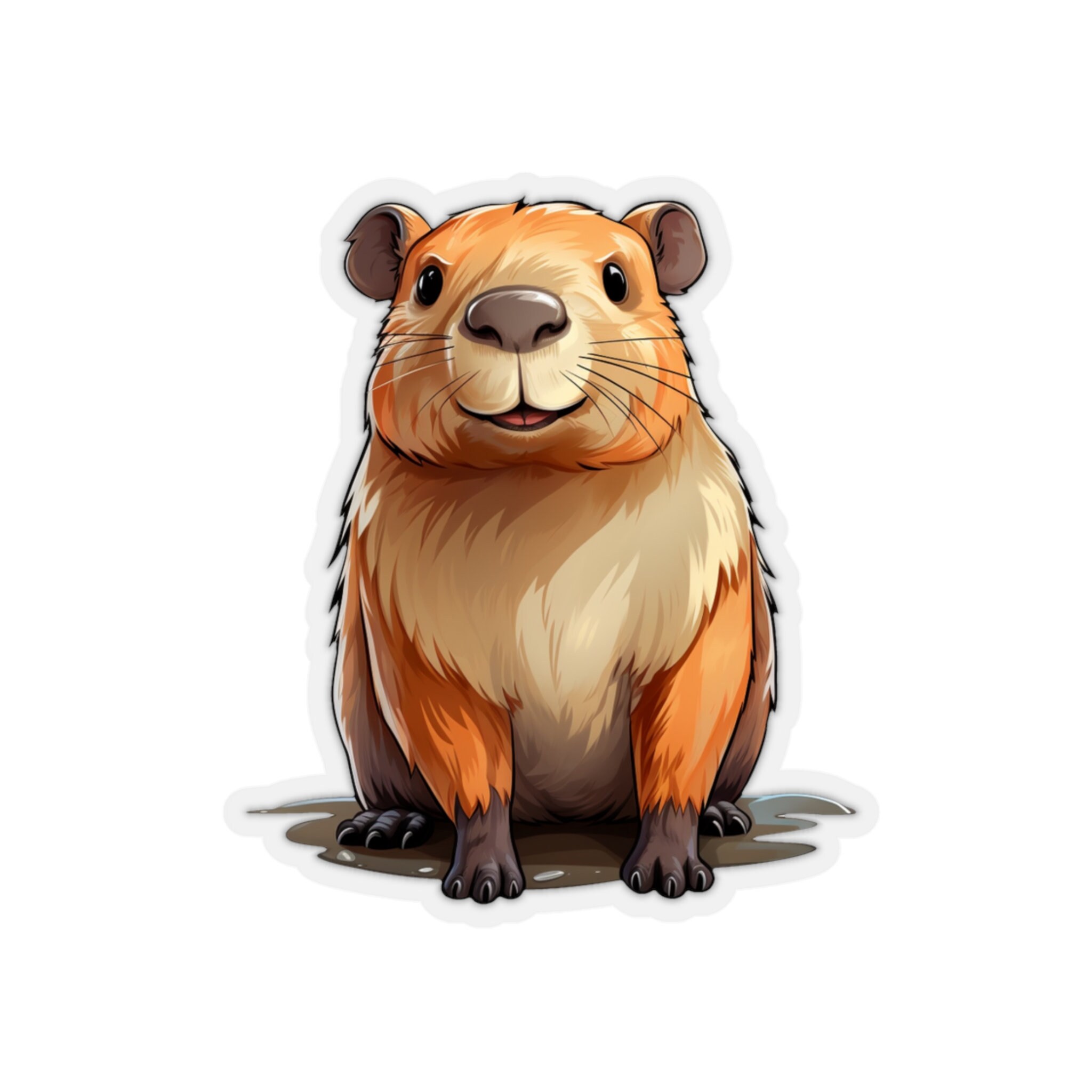 Cute Capybara Sticker Cute Capybara Sticker for Animal Lover Sticker ...