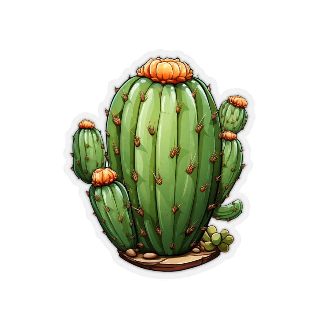 Cactus Sticker Prickly Pear Sticker for Cactus Lover Prickly - Etsy