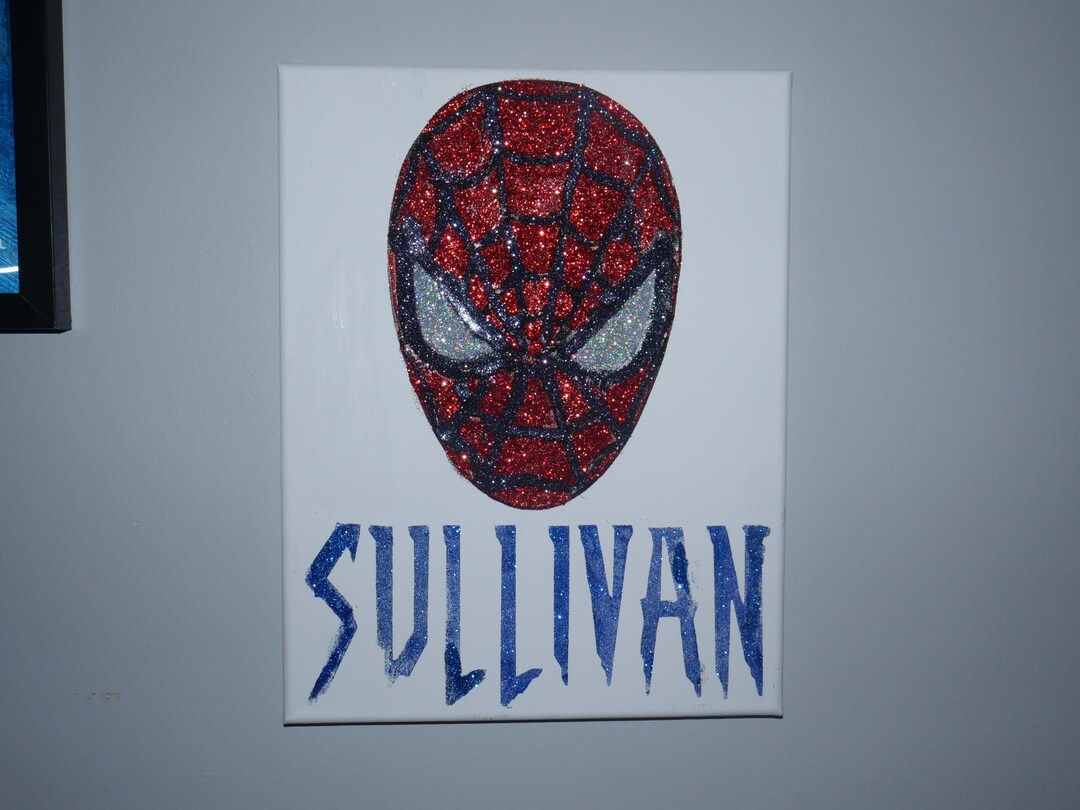 Custom Spiderman Name Painting - Etsy