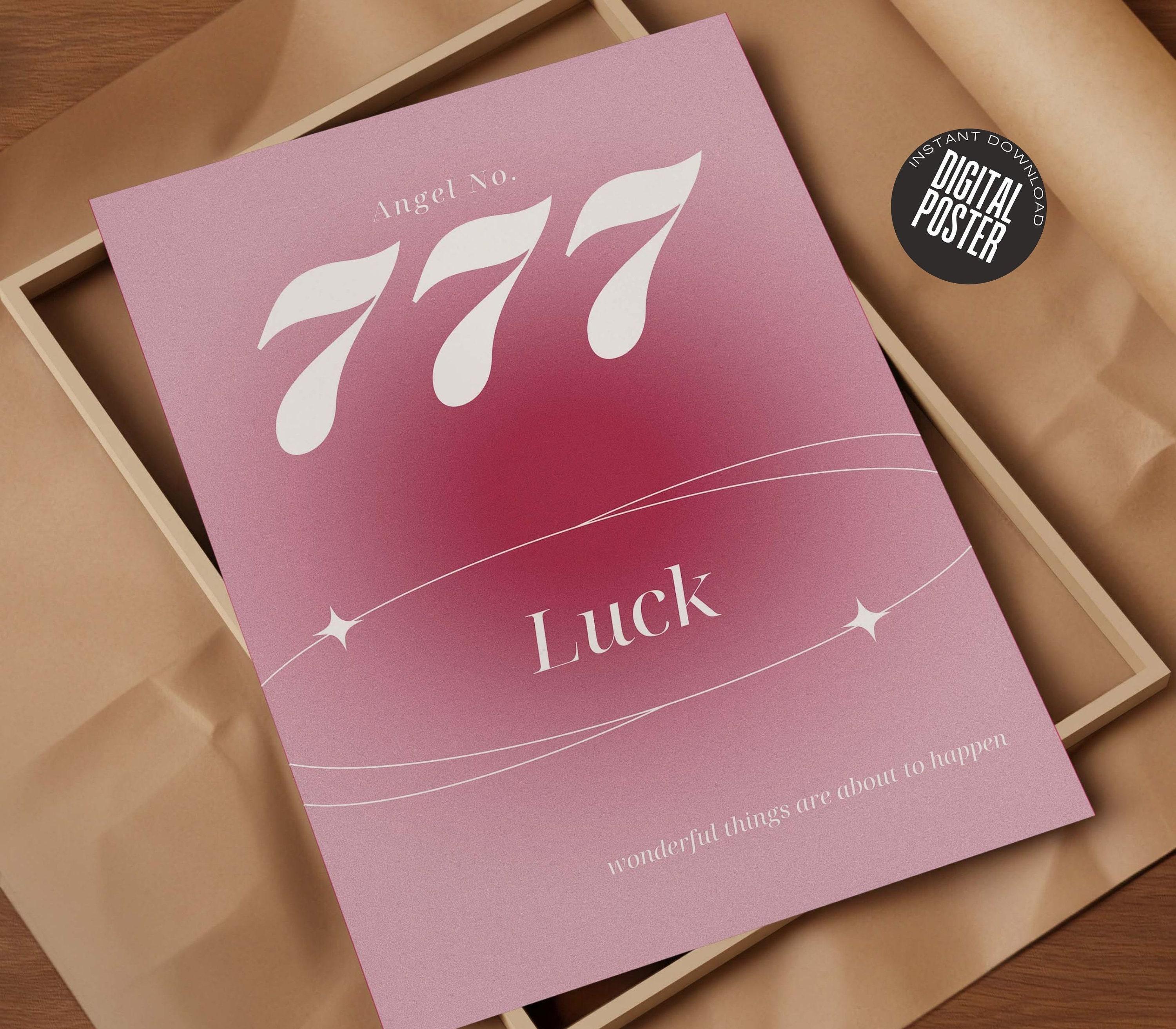 Aura Angel Number Poster 777 Instant Printable Download, Angel Number ...