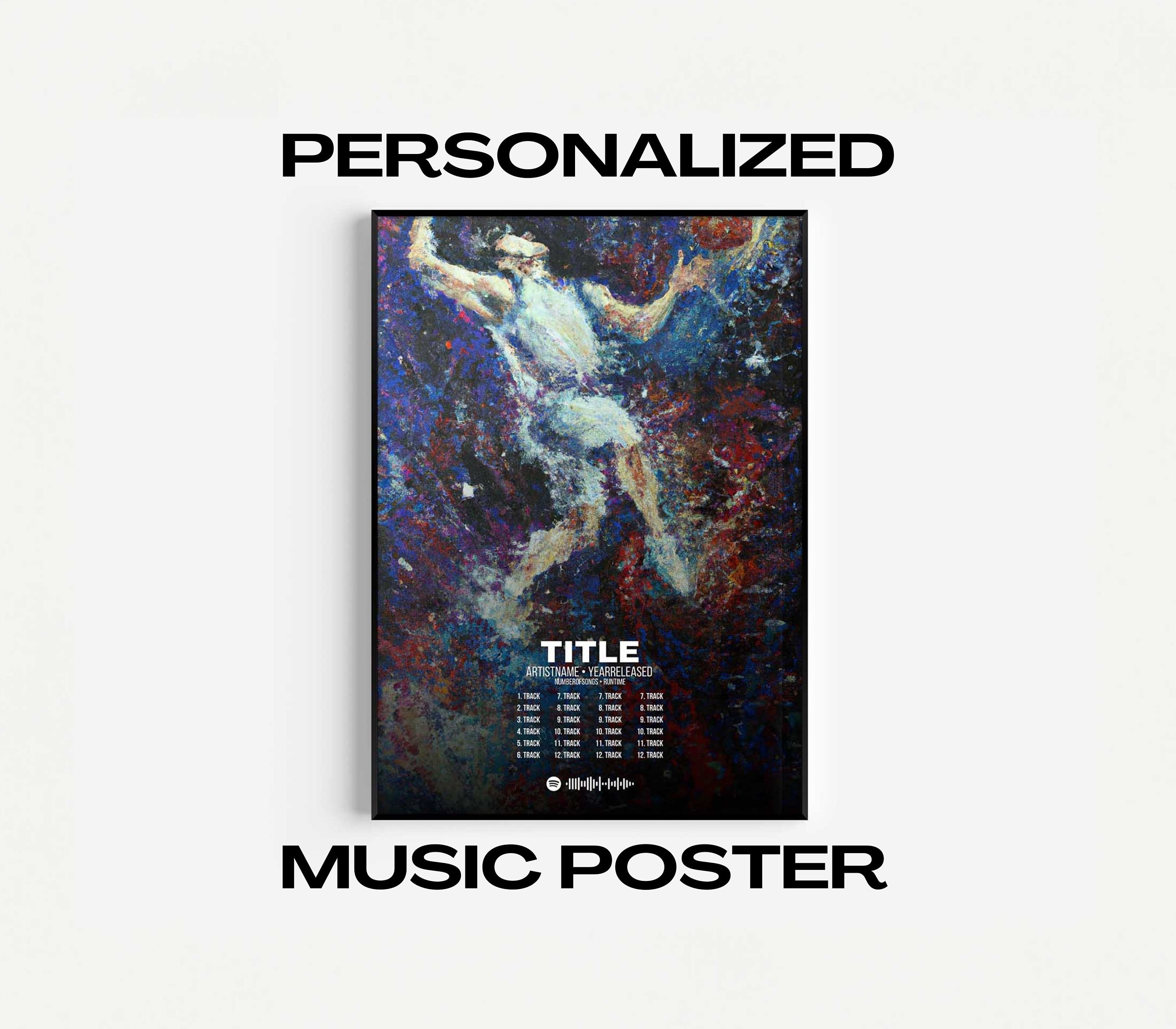 Personalized Album Cover Poster - Custom Digital Music Poster - Album ... Personalized Album Cover Poster - Custom Digital Music Poster - Album ...