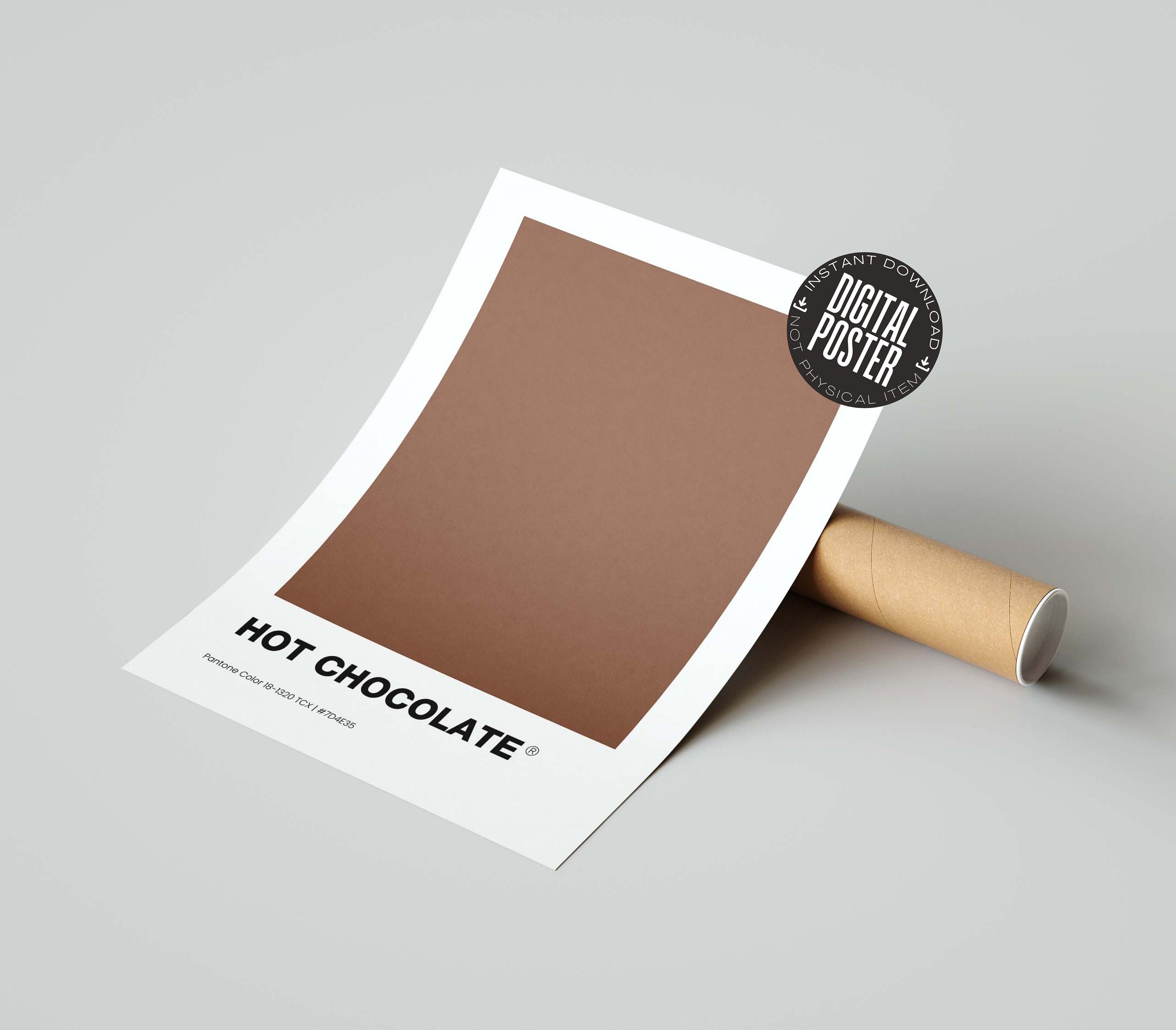 Mocha Pantone, COFFEE Pantone Print Poster, Brown Pantone Wall Art ...