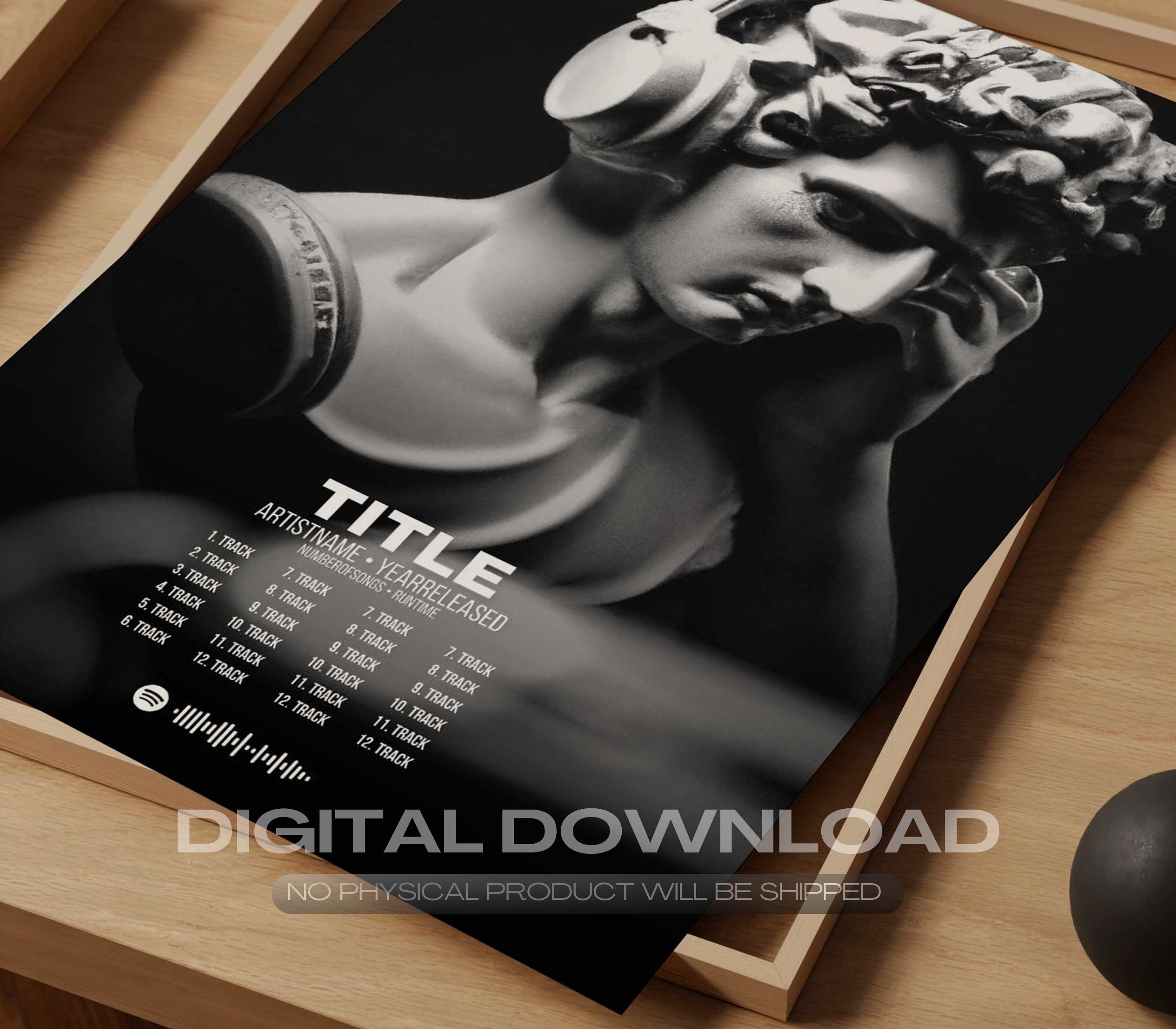 Personalized Album Cover Poster - Custom Digital Music Poster - Album ...